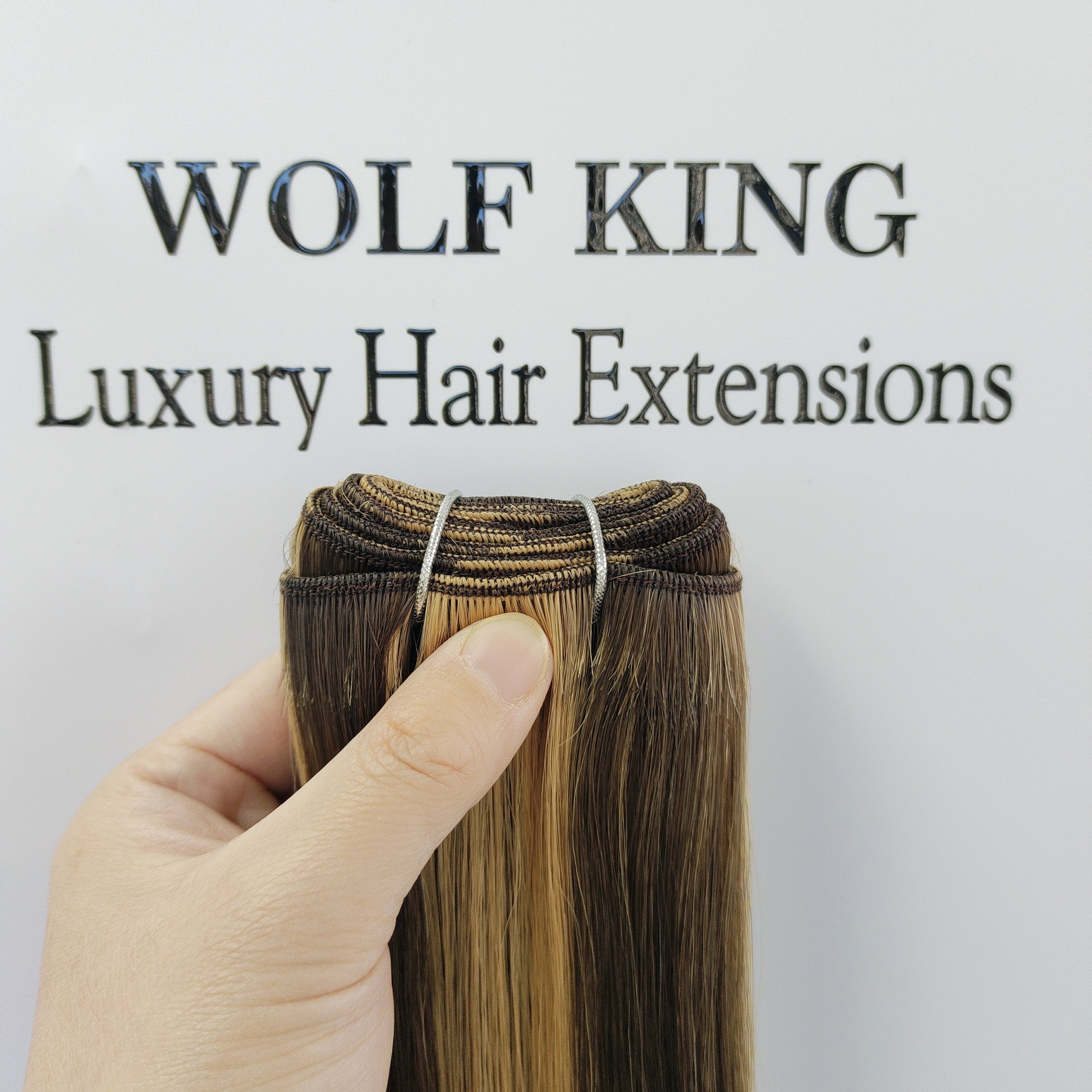 machine made hair weft 20A Russian double drawn 100g – Qingdao Wolf ...
